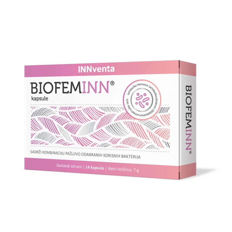 BIOFEMINN oralni probiotik za intimnu negu 14 kapsula Innventa