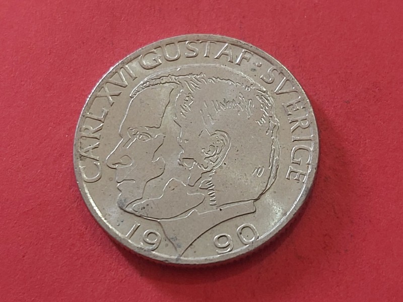 Švedska - 1 kruna 1990 god