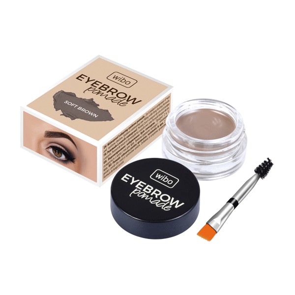POMADA ZA OBRVE + ČETKICA ZA OBLIKOVANJE WIBO EYEBROW POMADE MEKA BRAON