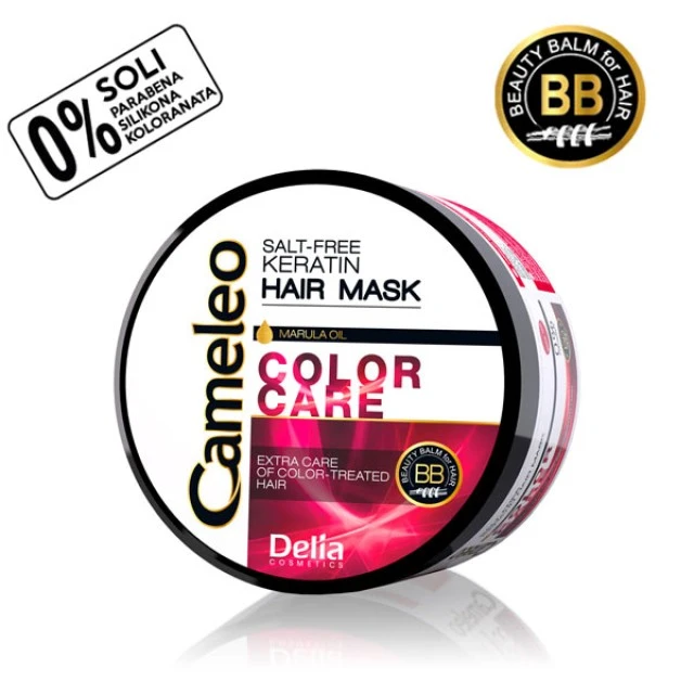 CAMELEO BB - COLOR CARE - MASKA SA KERATINOM I MARULA ULJEM ZA FARBANU I POSVETLJIVANU KOSU - BEZ SOLI 200ML