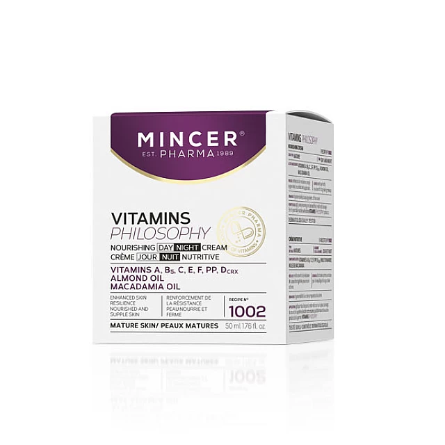 MINCER PHARMA VITAMINS PHILOSOPHY N° 1002 - HRANLJIVA DNEVNA I NOĆNA KREMA ZA LICE 50ML