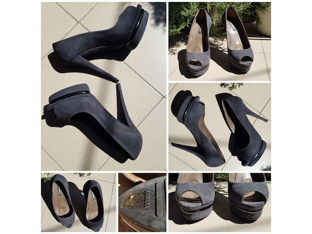 Le Silla kožne Peep Toe cipele, original