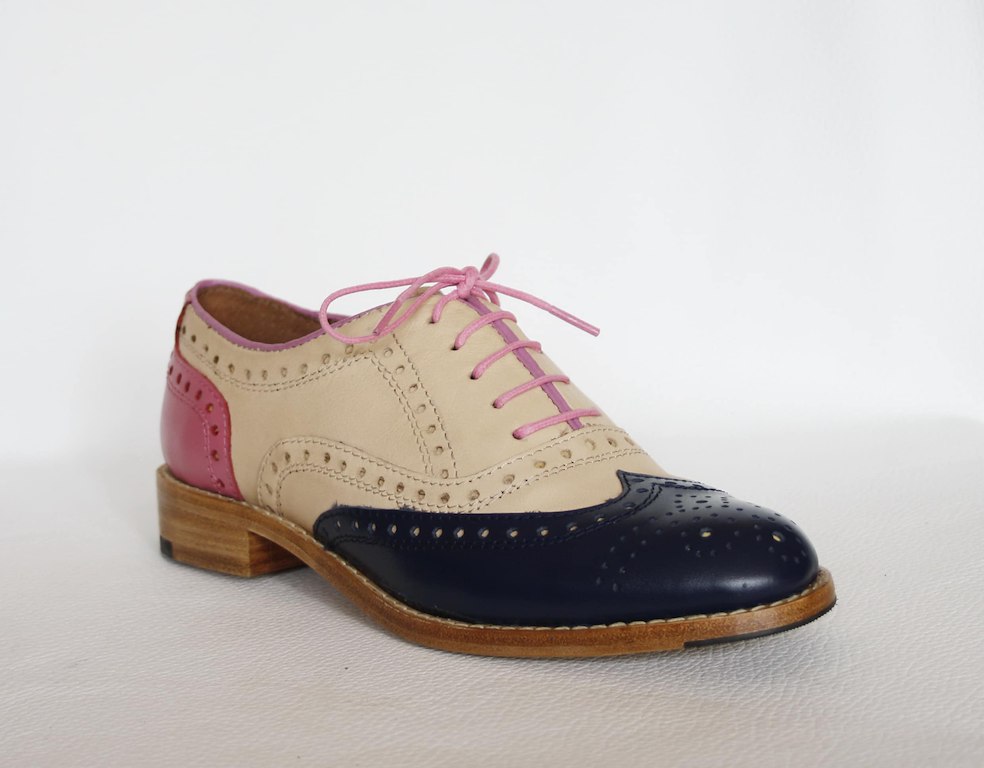 Oxford cipele K901/K teget krem roze