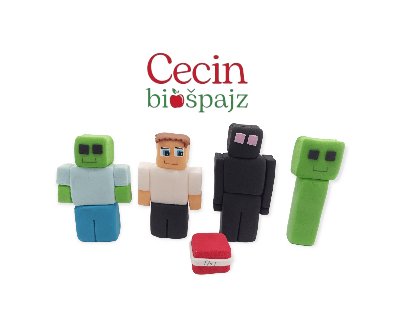 Figurice za tortu Minecraft Bajka