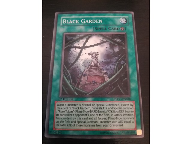 Yu-GI-OH!- Black Garden (Super rare)