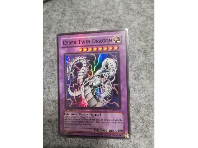 Yu-GI-OH!-Cyber Twin Dragon ((Super rare)