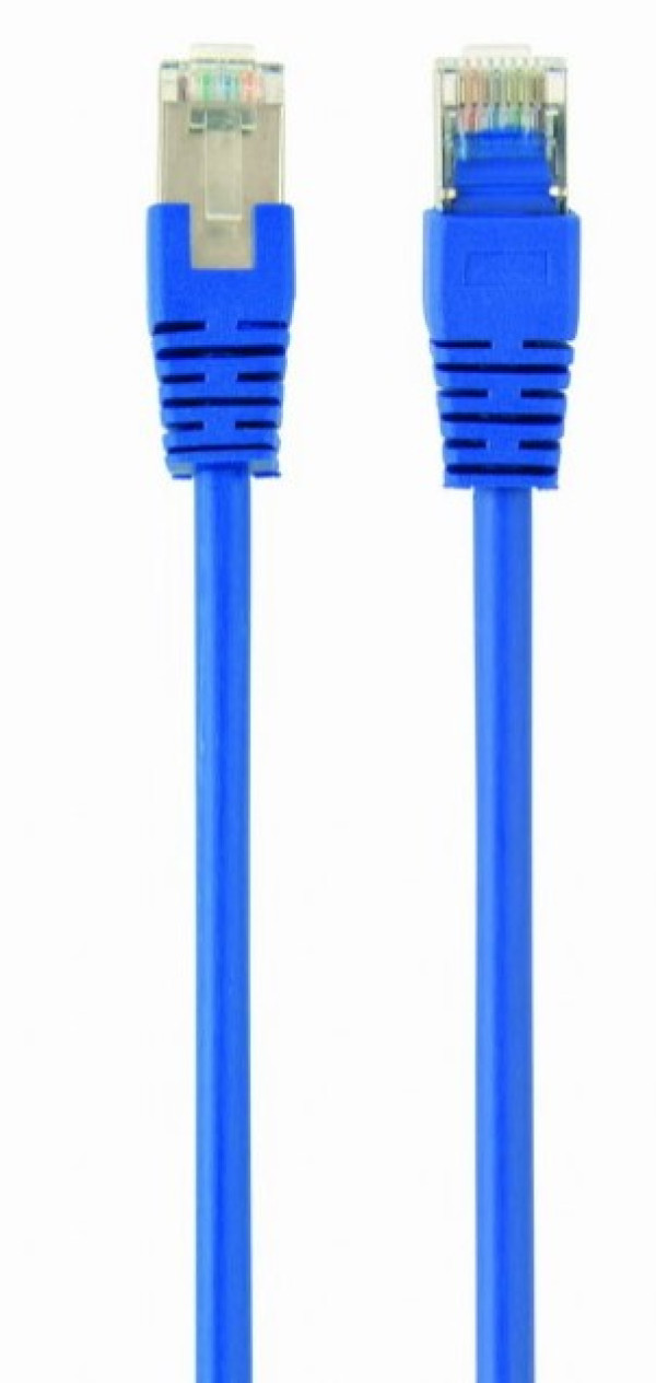 PP22-1M/B Gembird Mrezni kabl FTP Cat5e Patch cord, 1m blue