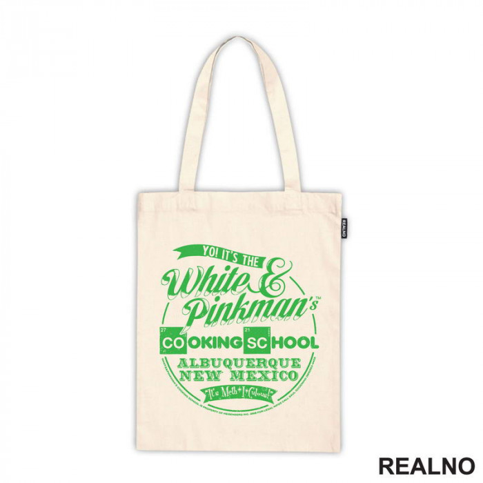 YO! IT'S THE WHITE & PINKMAN'S COOKING SCHOOL ALBUQUERQUE NEW MEXICO - GREEN - BREAKING BAD - CEGER