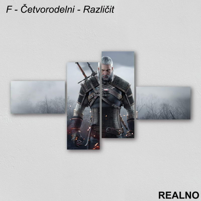 GERALT OF RIVIA - PICTURE - THE WITCHER - SLIKA NA PLATNU - KANVAS