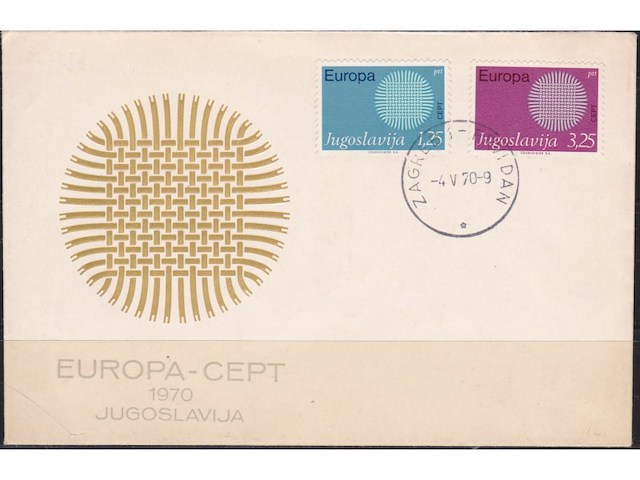 Jugoslavija 1970 Evropa CEPT FDC