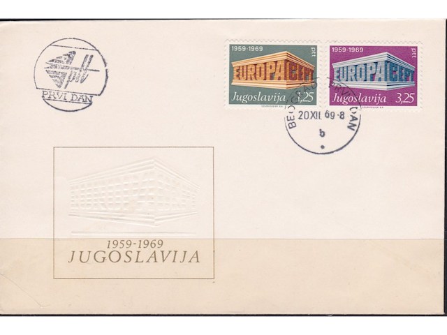 Jugoslavija 1969 Evropa CEPT FDC