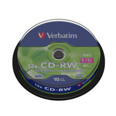 CD-RW Verbatim 8x-12x spindle (43480) 1/10