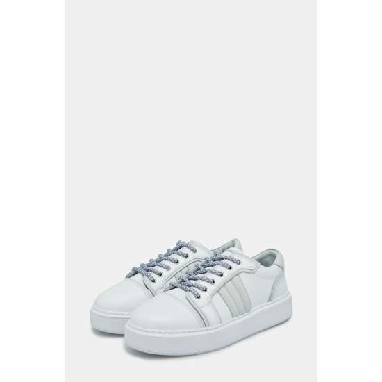 Vakko WHITE LEATHER SNEAKER