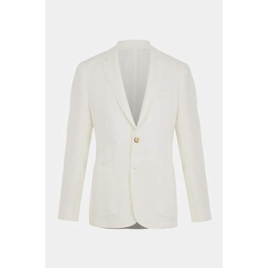 Vakko LINEN JACKET IN ECRU