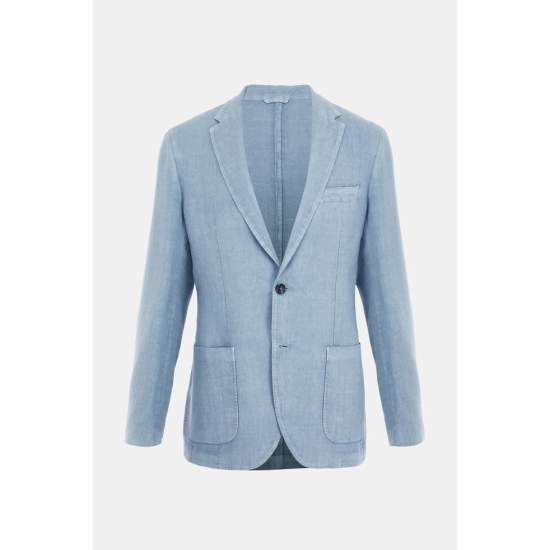 Vakko BLUE LINEN JACKET