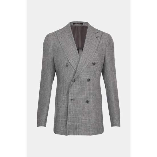 Vakko GRAY Double Breasted JACKET