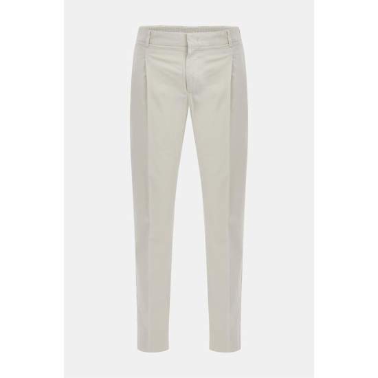 Vakko SAND COLOR TROUSERS WITH SINGLE PLEATED