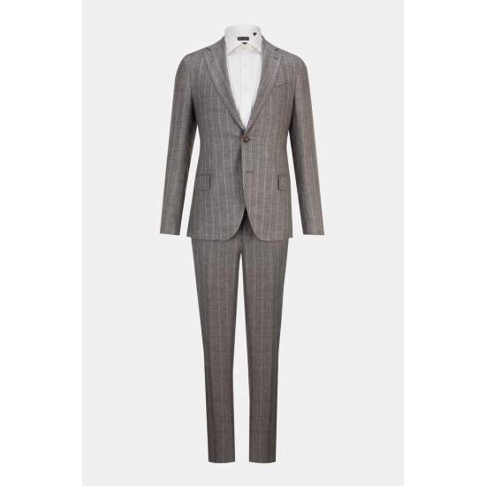 Vakko GRAY STRIPED SUIT