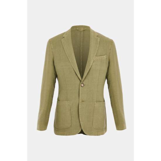 Vakko GREEN LINEN JACKET