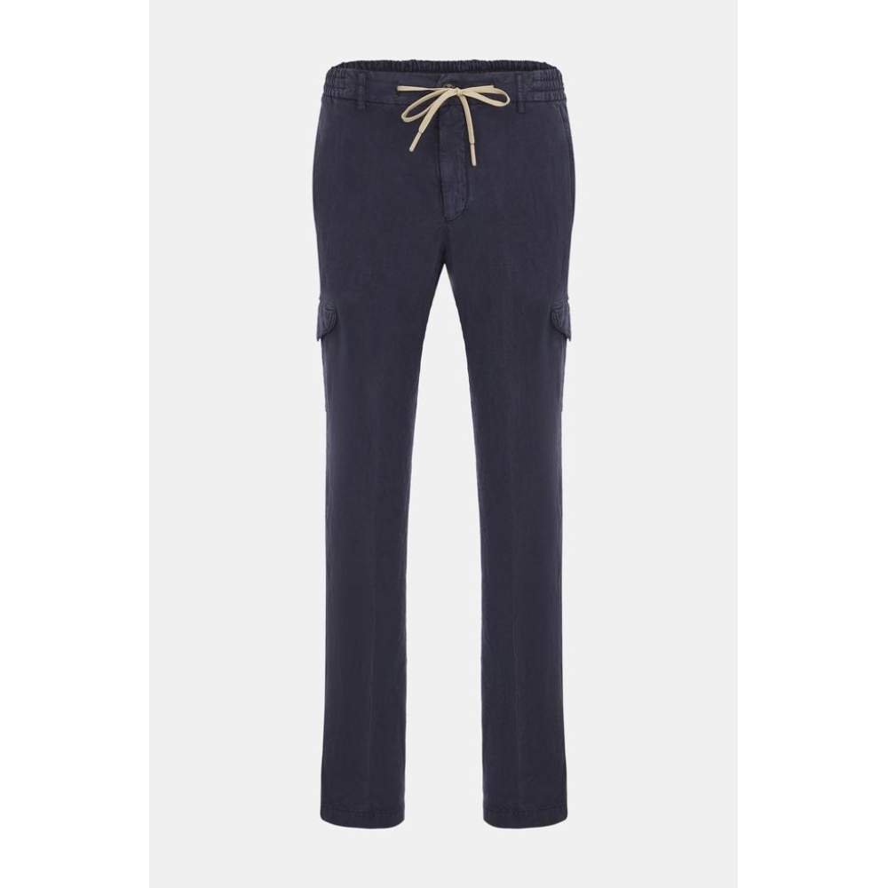 Vakko NAVY BLUE CARGO PANTS WITH POCKETS