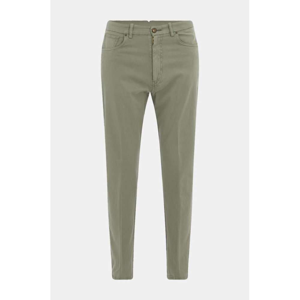 Vakko 5 POCKET GREEN TROUSERS