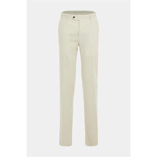 Vakko ECRU WOOL PANTS