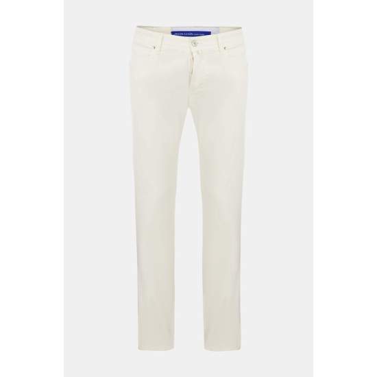 Jacob Cohen 5 POCKET COTTON WHITE TROUSERS