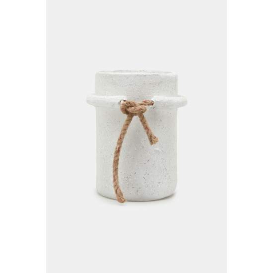 Vakko WHITE CERAMIC VASE SMALL SIZE