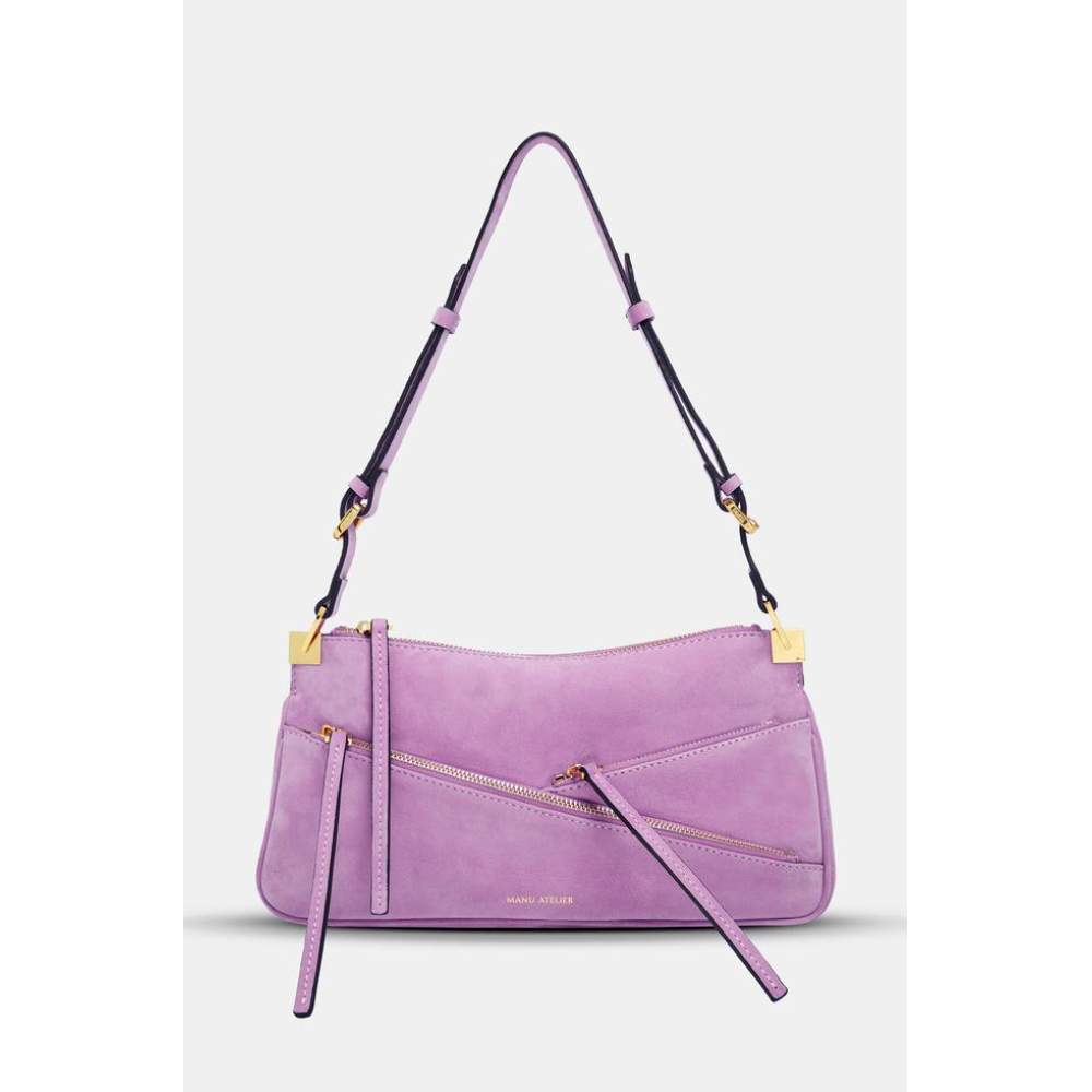 Manu Atelier THREE ZIPPED BAGUETTE BAG