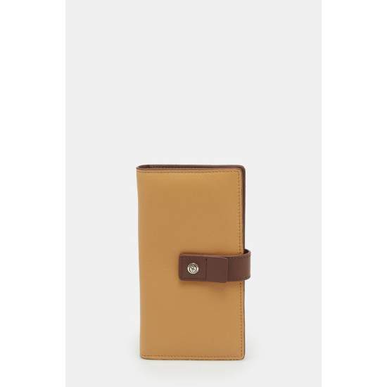 Vakko ORANGE LEATHER WALLET