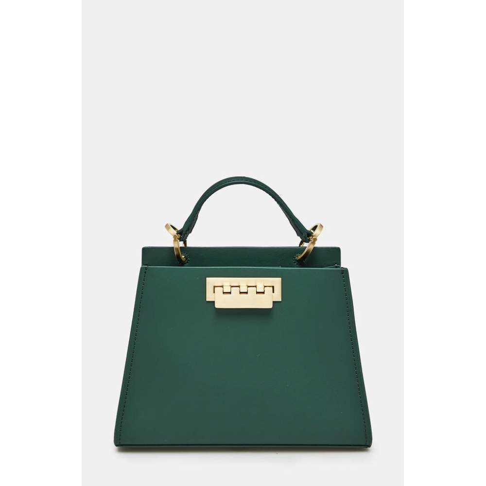 Zac Zac Posen DARK GREEN LEATHER BAG