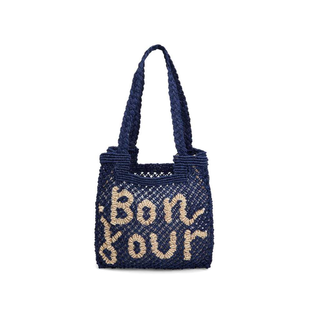The Jacksons NAVY BLUE JUTE BAG