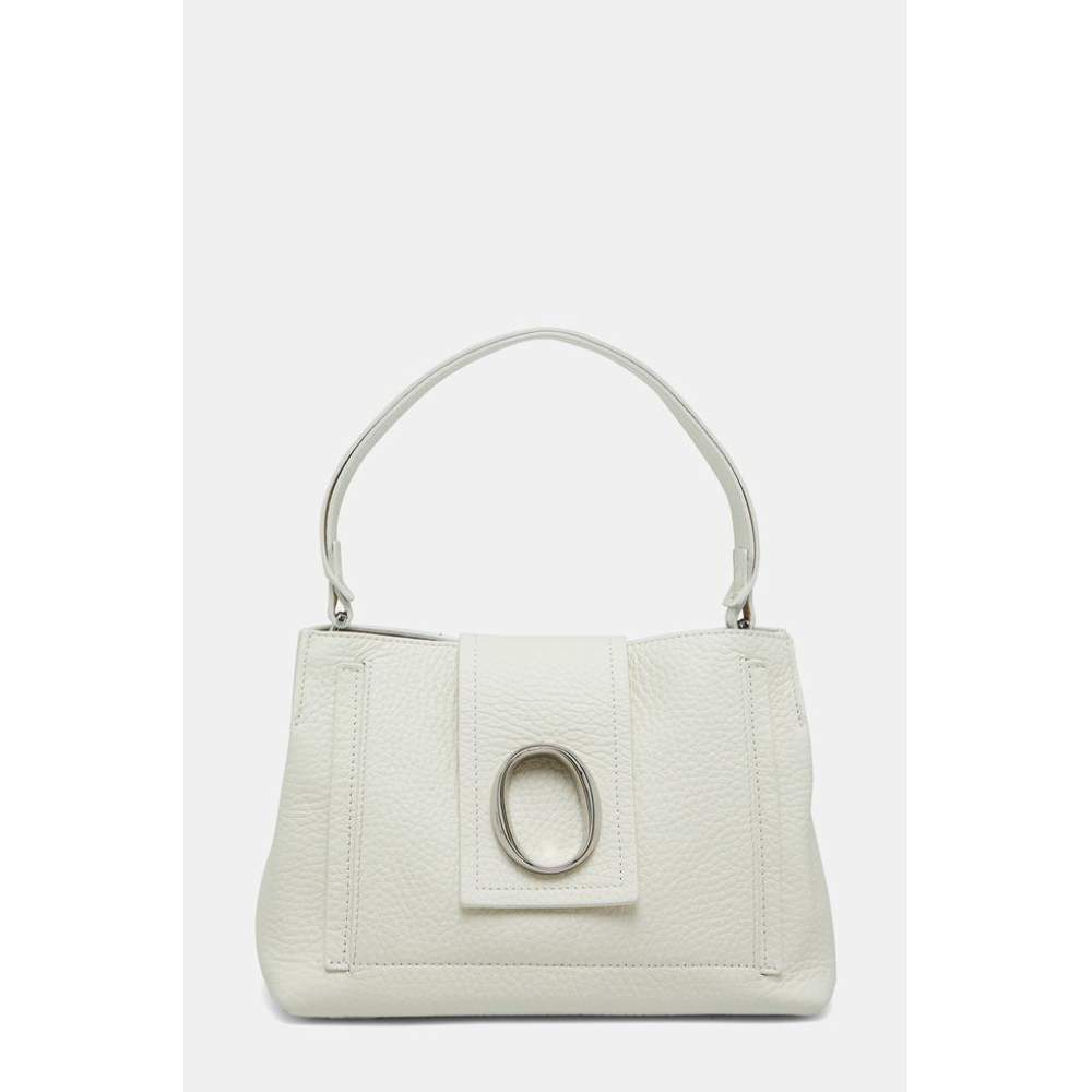 Orciani WHITE LOGO LEATHER BAG