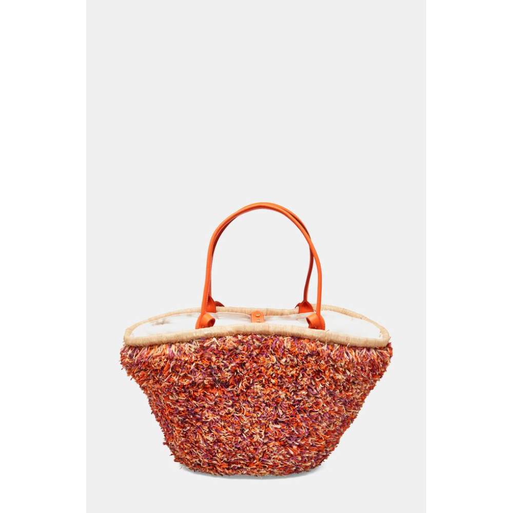 Doum ORANGE RAFFIA BAG
