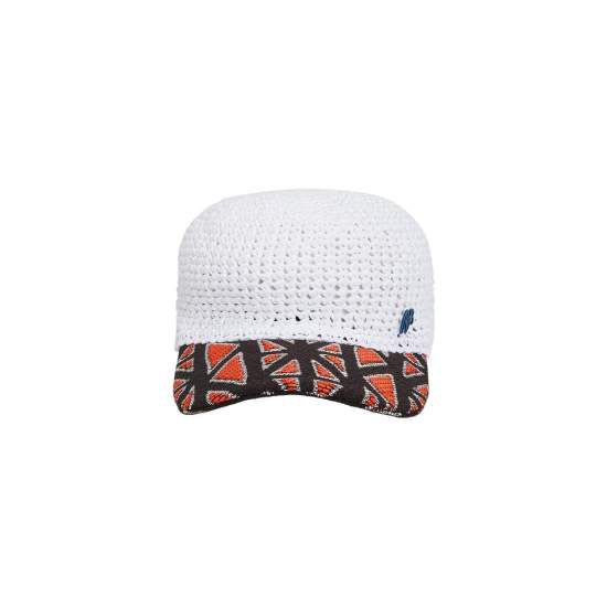 Vakko WHITE PATTERNED HAT