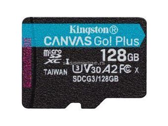 Kingston Canvas Go Plus (sdcg3/128gbsp) memorijska kartica microSDXC 128GB class 10