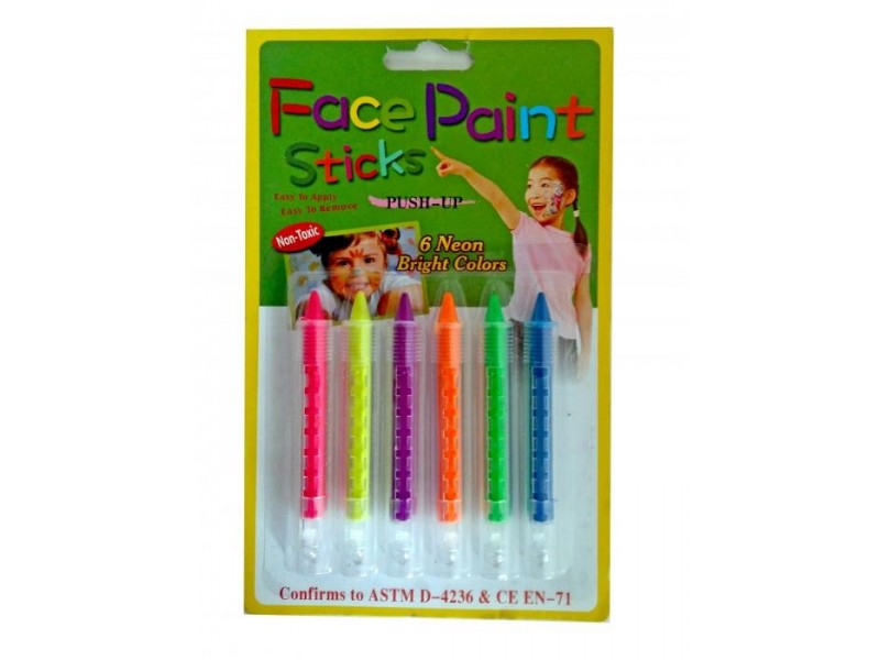 Face Paint Sticks 6 Flomasteri za bojenje lica NOVO