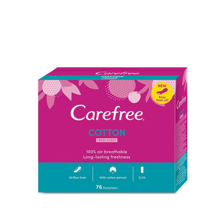 Carefree dnevni ulošci cotton fresh 76 kom ( A068187 )