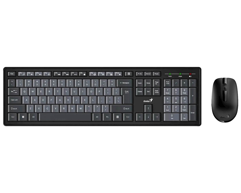 GENIUS Smart KM-8200 Wireless USB US crna tastatura + miš