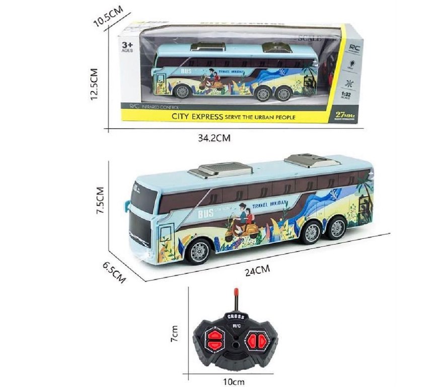 Autobus na daljinsko upravljanje- sareni