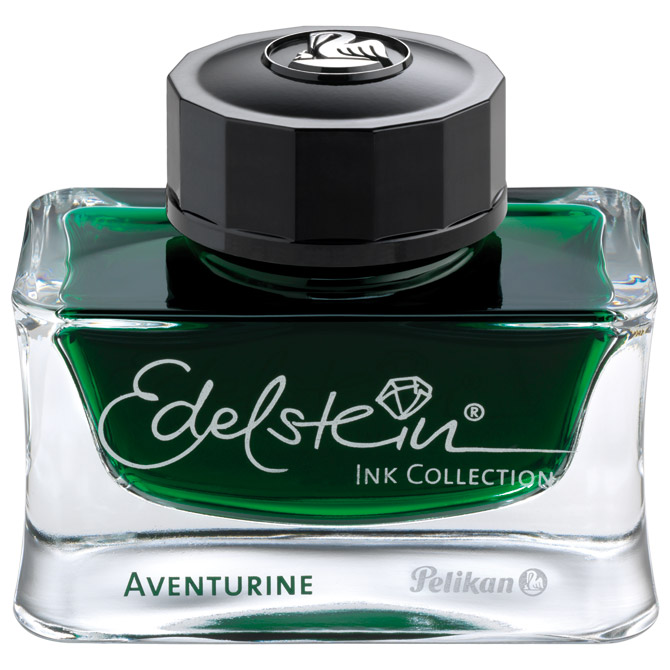 Tinta za nalivpero bočica 50ml Edelstein Pelikan 339366 tamno zelena (aventurine)