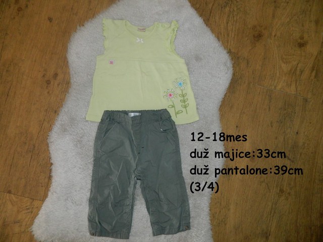 Majica+tanke pantalone 12-18 M