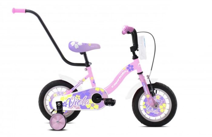Bicikl Capriolo Viola 12″ pink bela