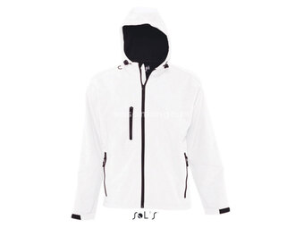 Sols Muška Softshell jakna sa kapuljačom Replay White veličina 3XL 46602