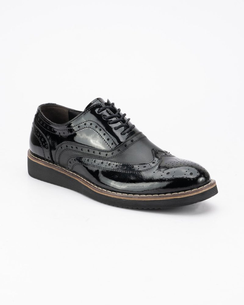 Muške cipele – Casual – Z-01 – Crna lakovana