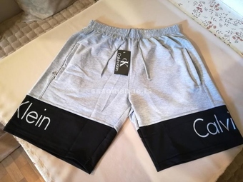 Nove muske pamucne markirane bermude Calvin Klein Sivo-Crne 2XL Novo