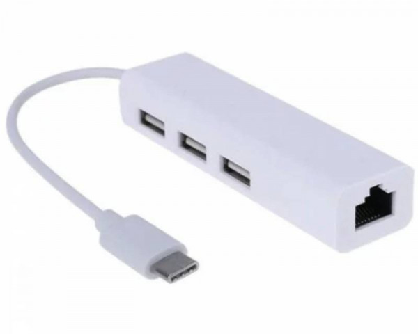 FAST ASIA USB 3.1 TIP C na 3x HUB + RJ45