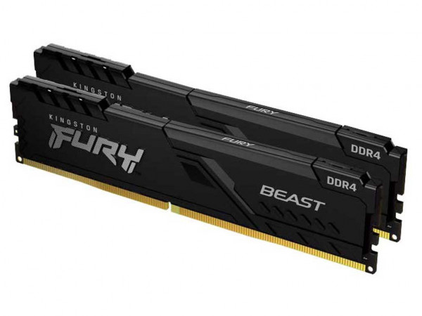 Memorija KINGSTON Fury Beast KF436C17BBK2 16 16GB(2X8GB) DIMM DRR4 3600MHz crna