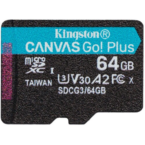 KINGSTON Mem.kart.bez adaptera Canvas Go! Plus microSD 64GB, sdcg3/64gbsp