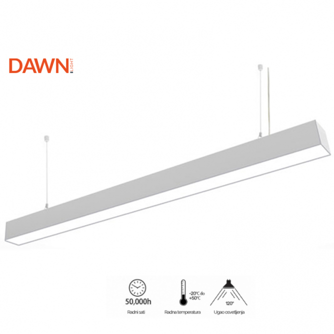 LED SVETILJKA LT-T-020-B 80W 3000K BELA 2,4MET